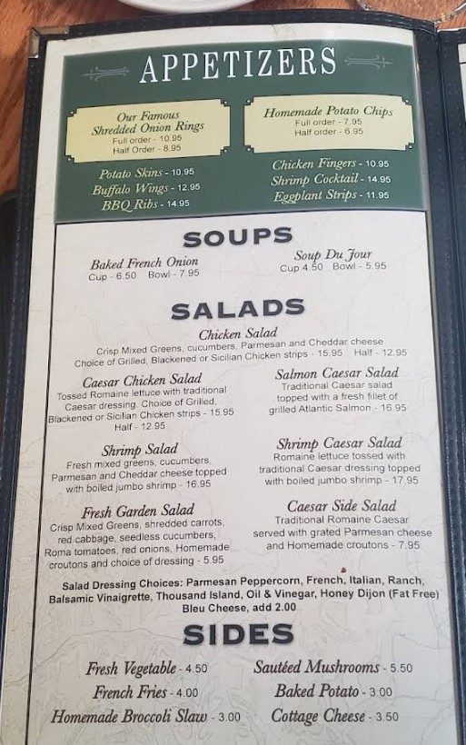 The Range Line Inn Restaurant Menu | Classic American Dining in Mequon, WI